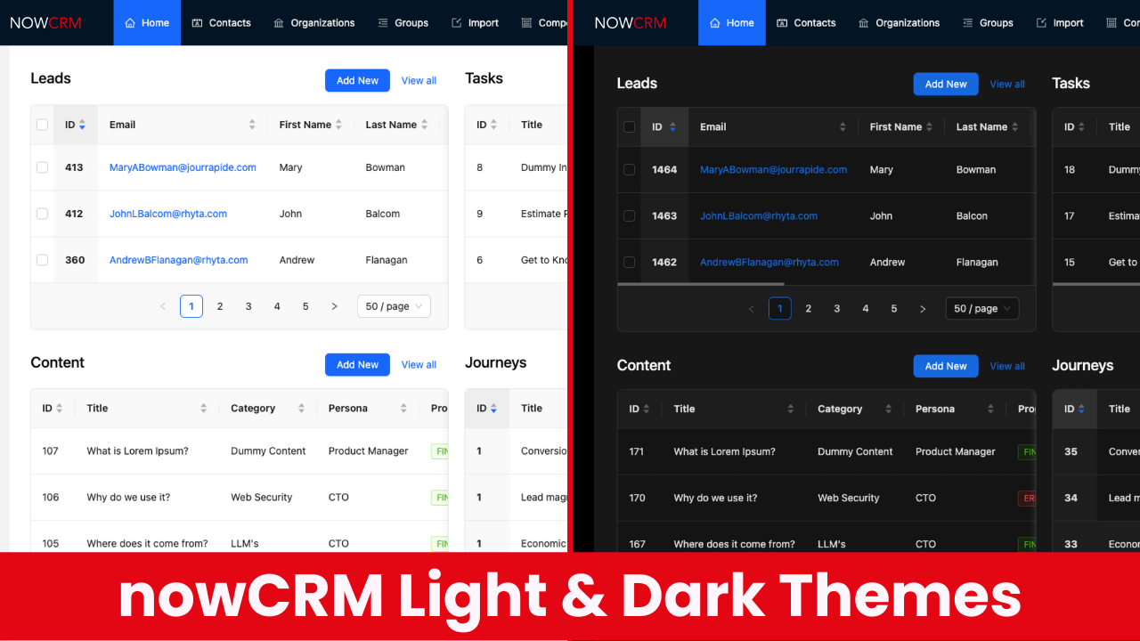 The Power of Choice: Discover nowCRM's Light and Dark Themes — nowtec ...