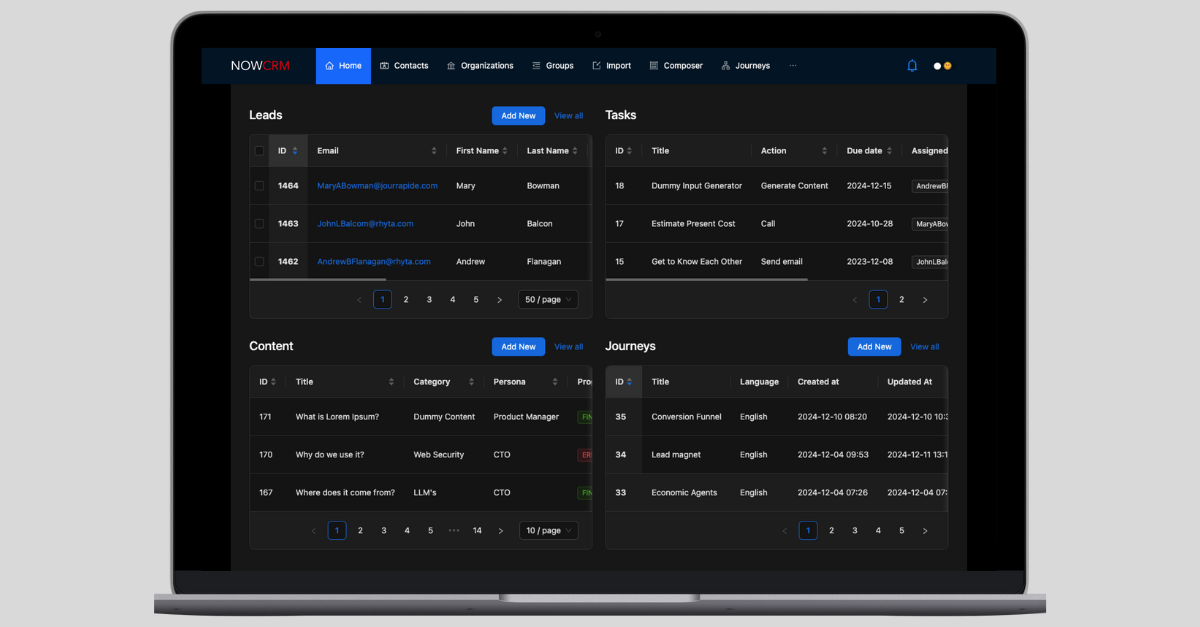 The Power of Choice: Discover nowCRM's Light and Dark Themes — nowtec ...